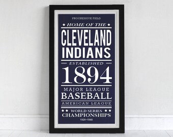 Cleveland indians | Etsy