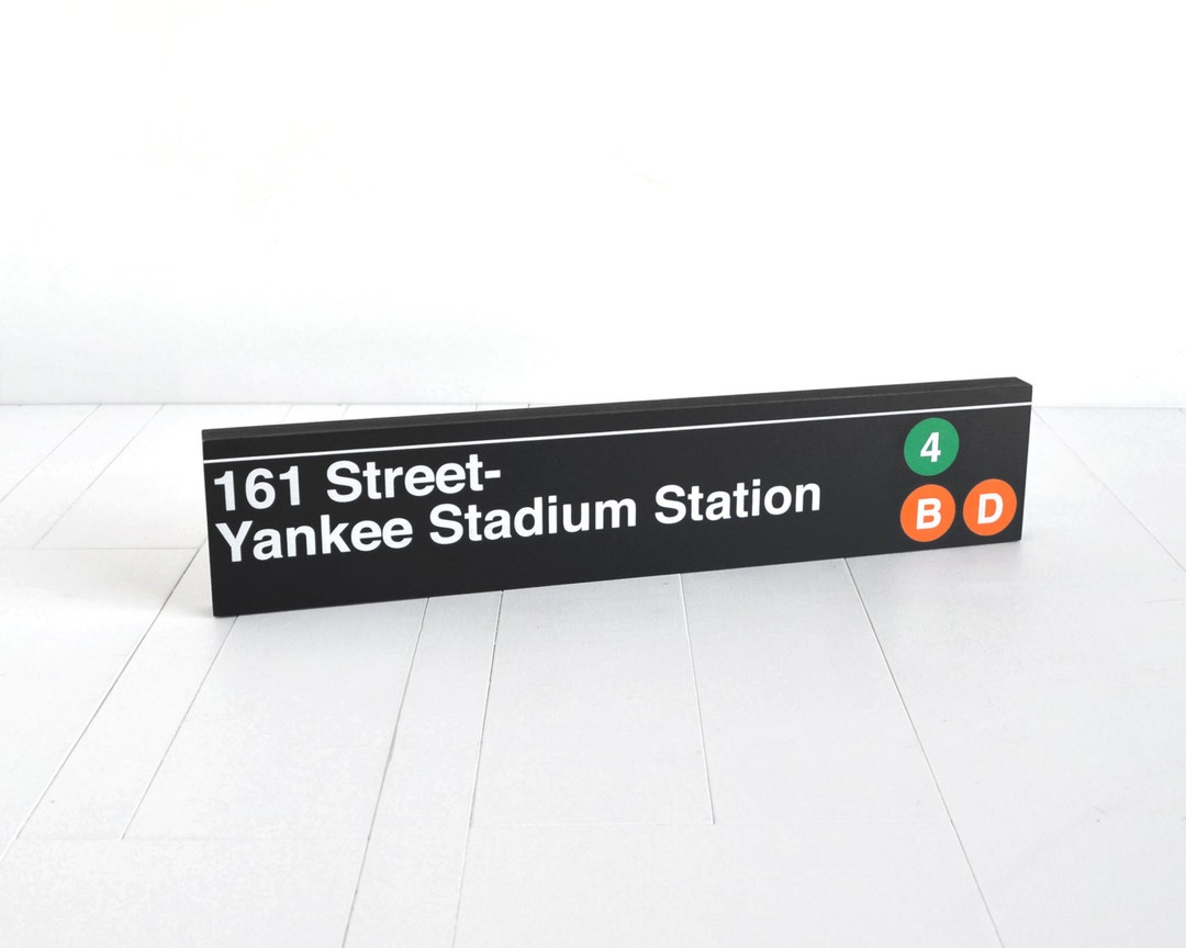 161 Street- Yankee Stadium Station - New York City Subway Sign - Wood ...