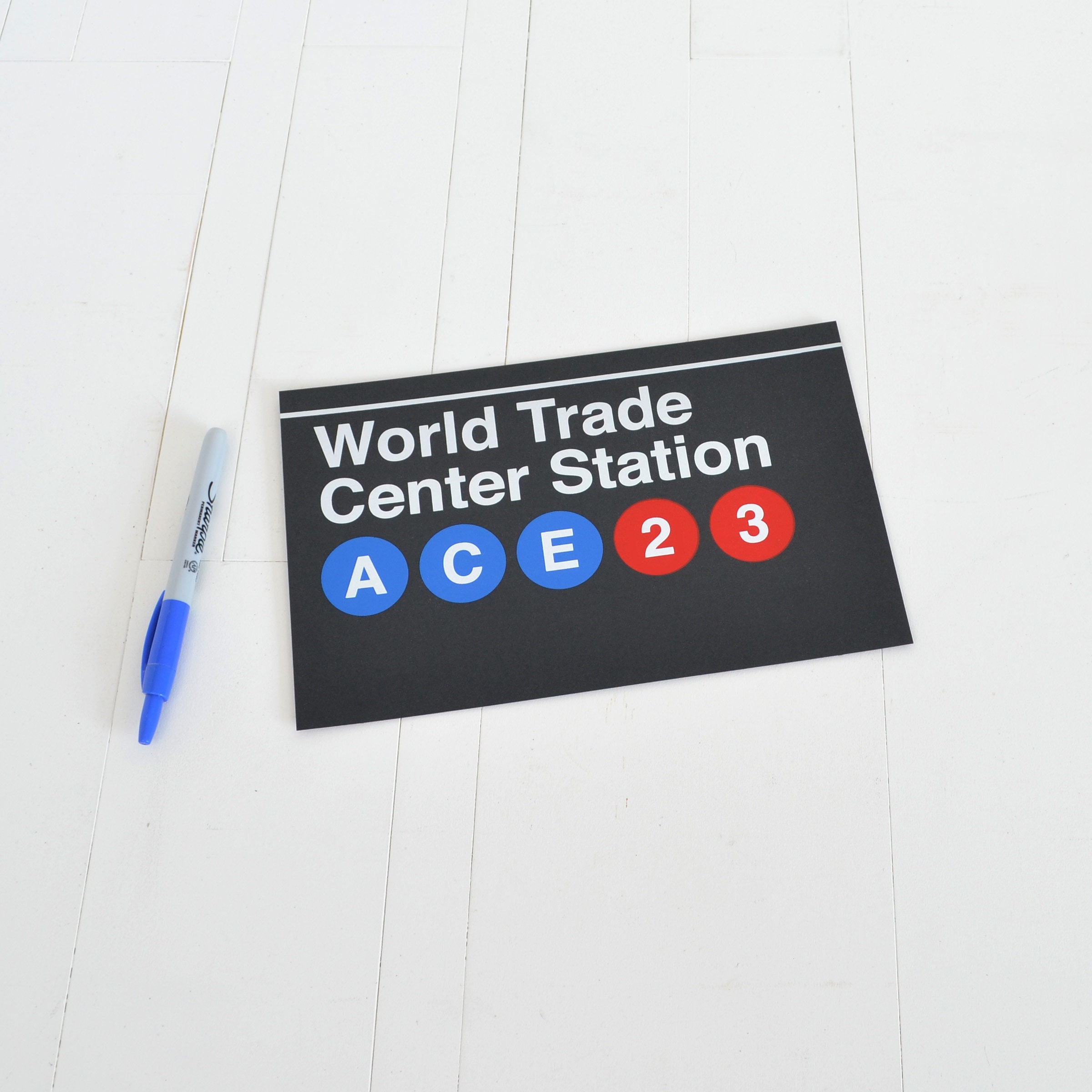 World Trade Center Station New York Subway Sign Art Print | Etsy