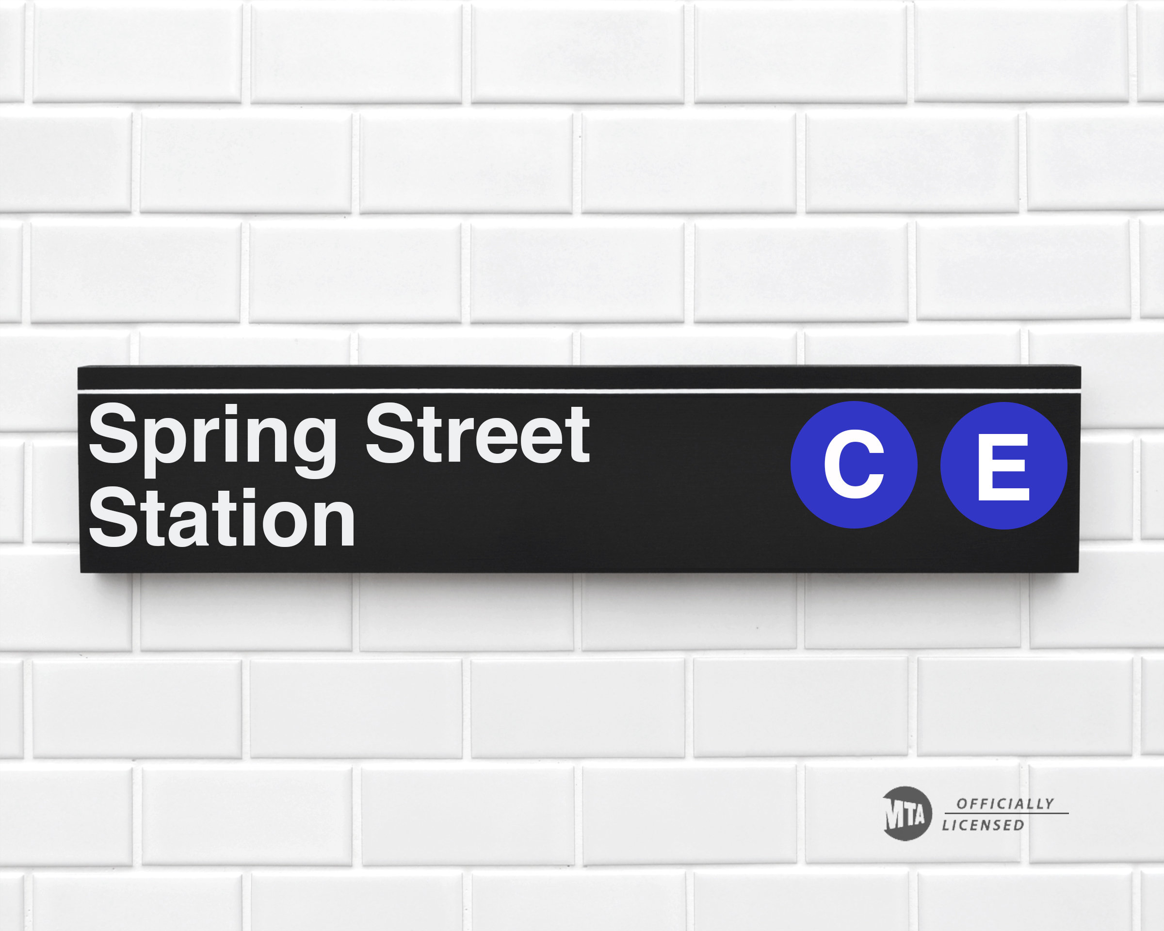 Spring Street Station New York City Subway Sign Wood Sign - Etsy UK