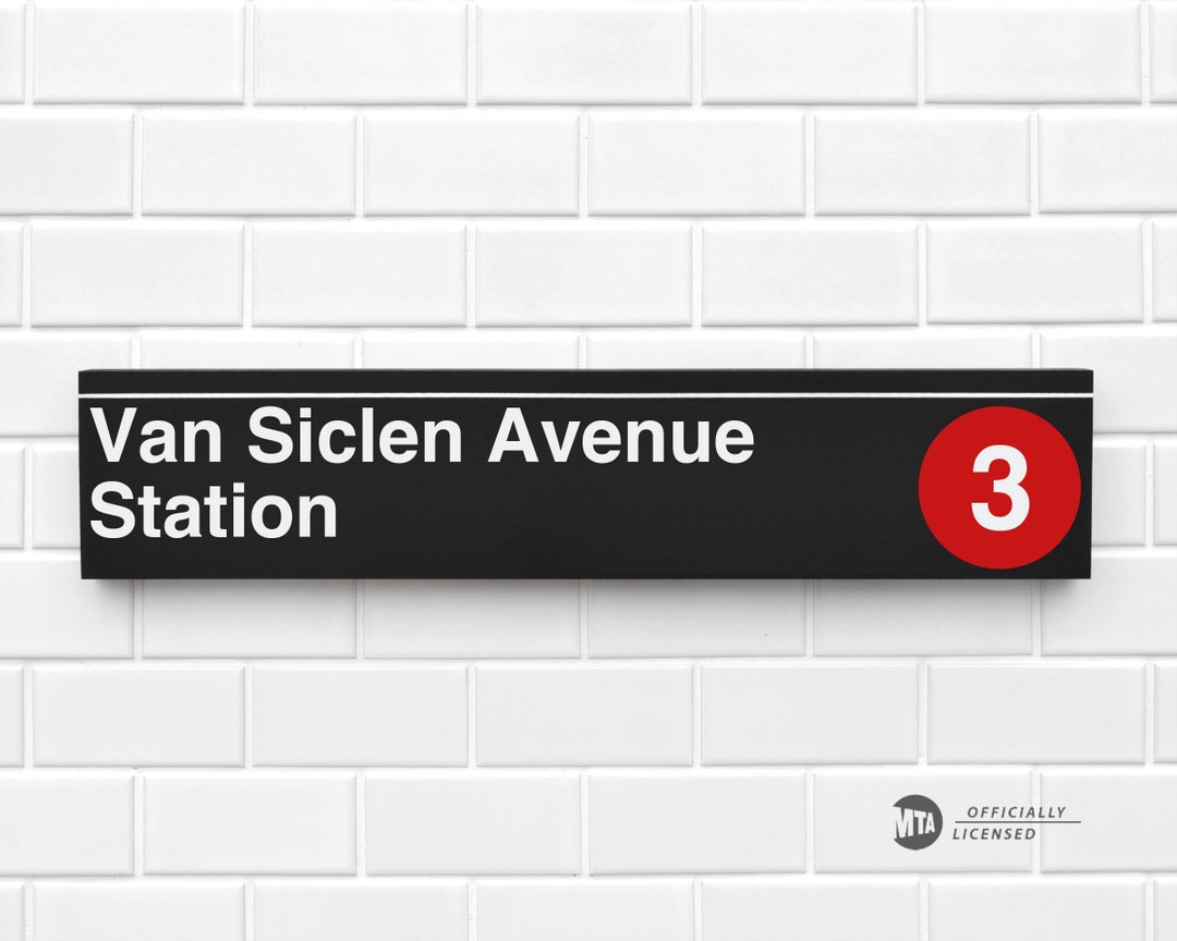 Van Siclen Avenue Station - New York City Subway Sign - Wood Sign - Etsy