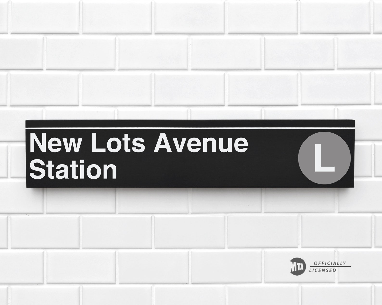 New Lots Avenue Station - New York City Subway Sign - Wood Sign - Etsy