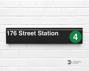 96 Street Station New York City Subway Sign Wood Sign | Etsy
