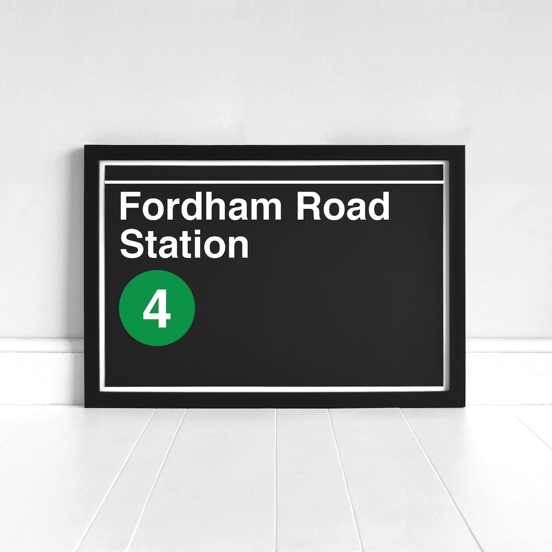 Fordham Road Station New York Subway Sign Art Print - Etsy