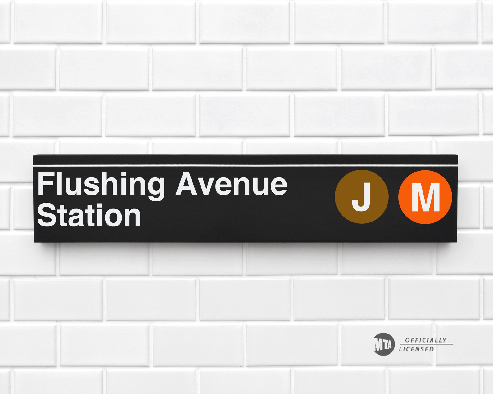 Flushing Avenue Station New York City Subway Sign Wood | Etsy