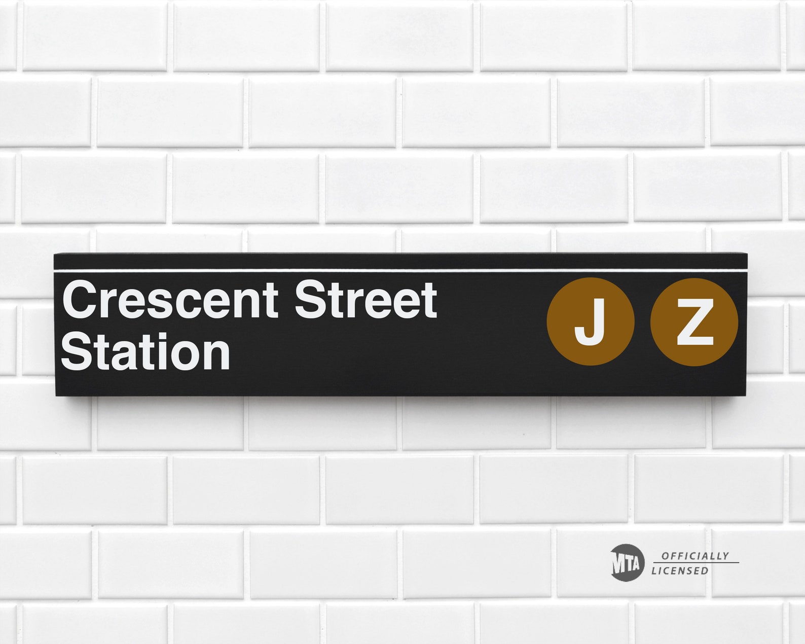 Crescent Street Station New York City Subway Sign Wood | Etsy