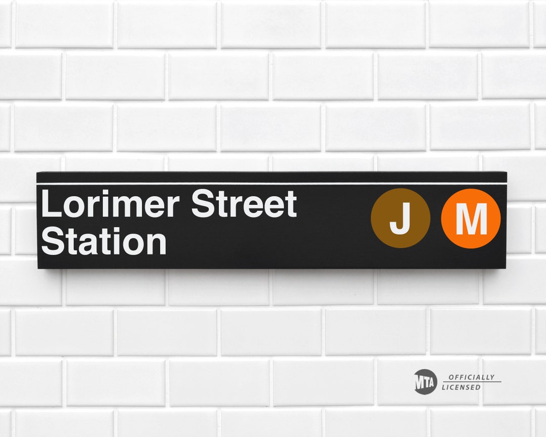 Lorimer Street Station - New York City Subway Sign - Wood Sign - Etsy