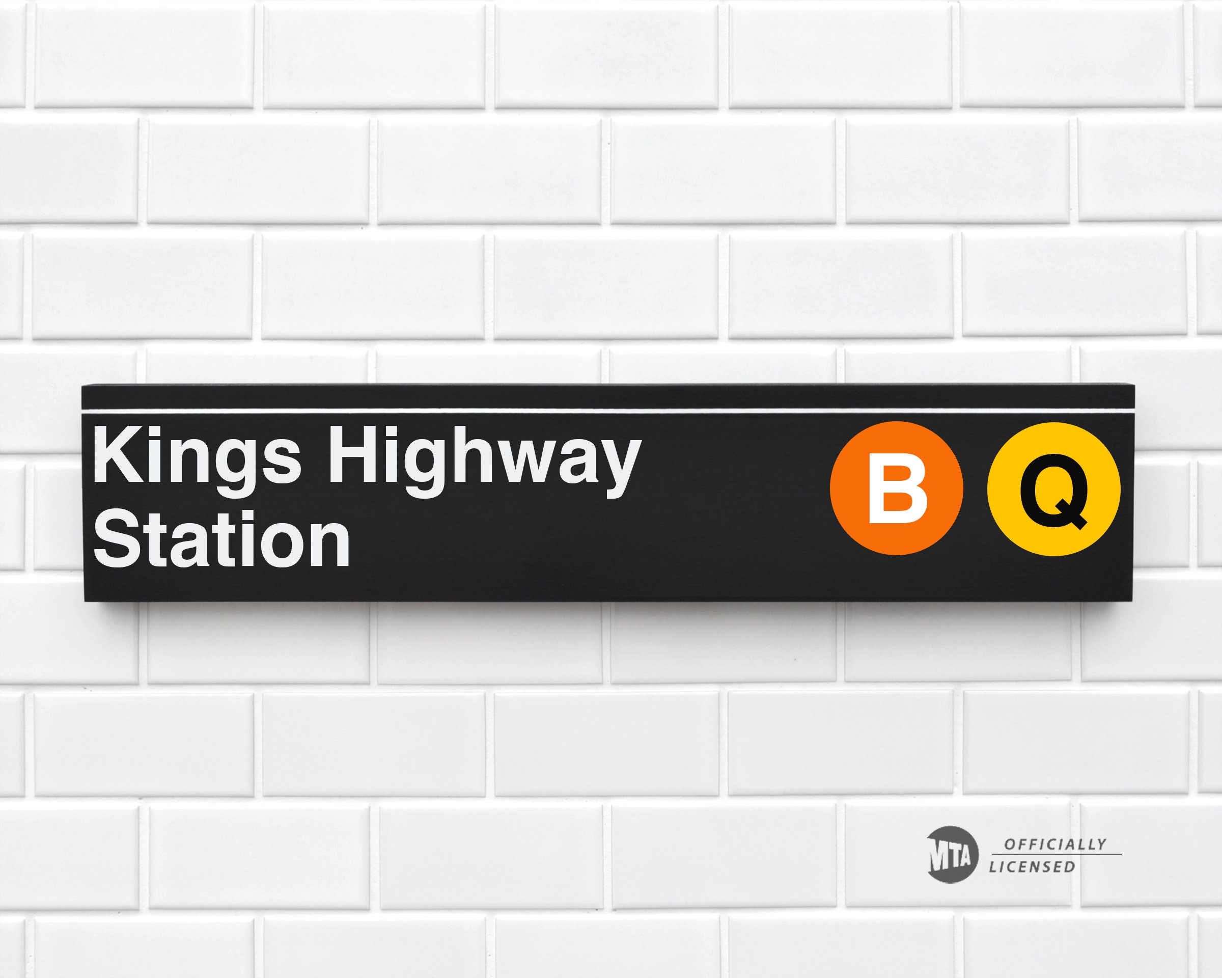 Kings Highway Station New York City Subway Sign Wood Sign | Etsy