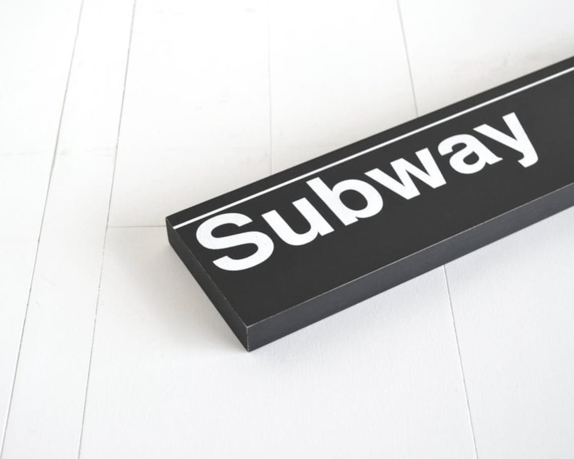 Subway Station Sign New York City Subway Sign Wood Sign - Etsy