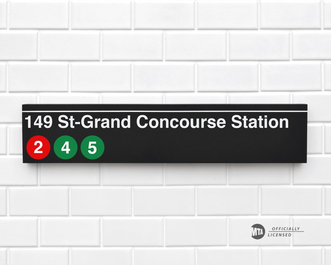 149 St-grand Concourse Station - New York City Subway Sign - Wood Sign ...