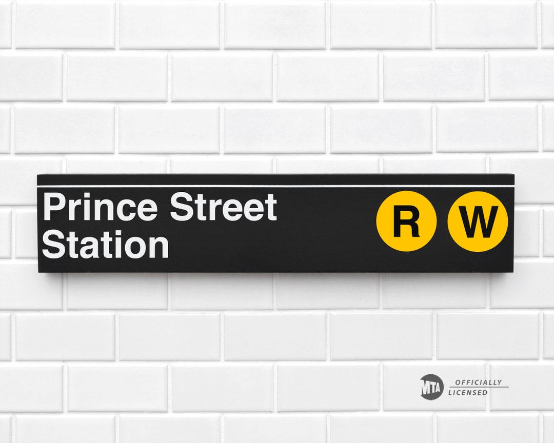 Prince Street Station - New York City Subway Sign - Wood Sign - Etsy