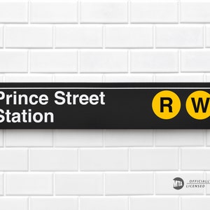 Prince Street Station - New York City Subway Sign - Wood Sign - Etsy