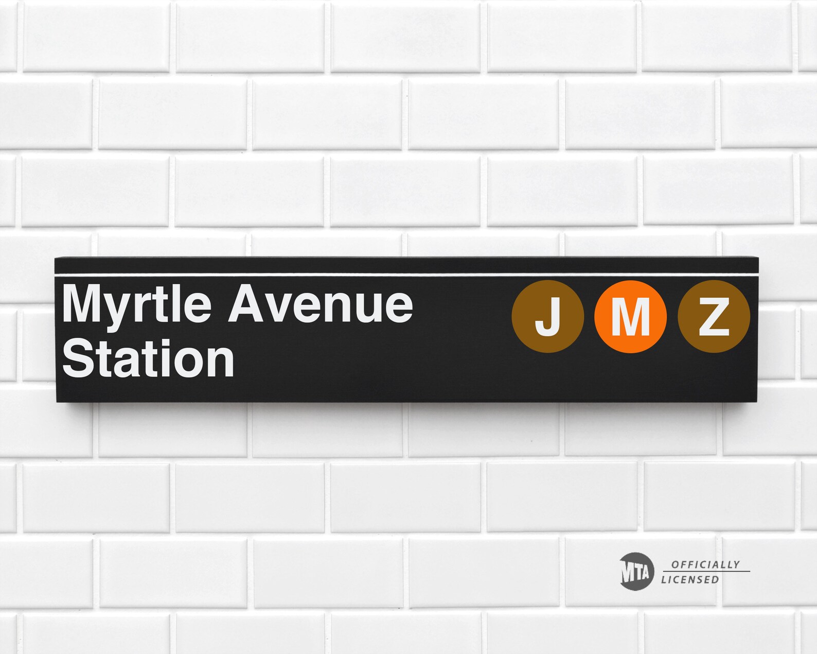 Myrtle Avenue Station New York City Subway Sign Wood Sign - Etsy