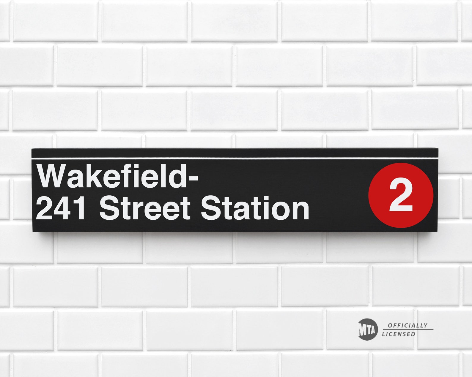 Wakefield- 241 Street Station - New York City Subway Sign - Wood Sign ...