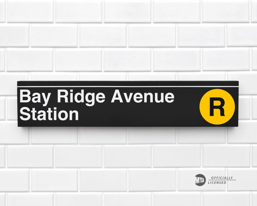 Bay Ridge Avenue Station - New York City Subway Sign - Wood Sign - Etsy