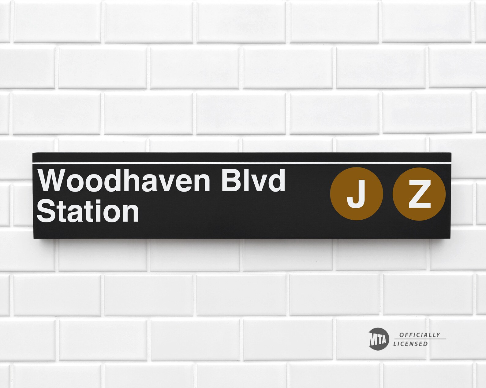 Woodhaven Blvd Station New York City Subway Sign Wood Sign - Etsy