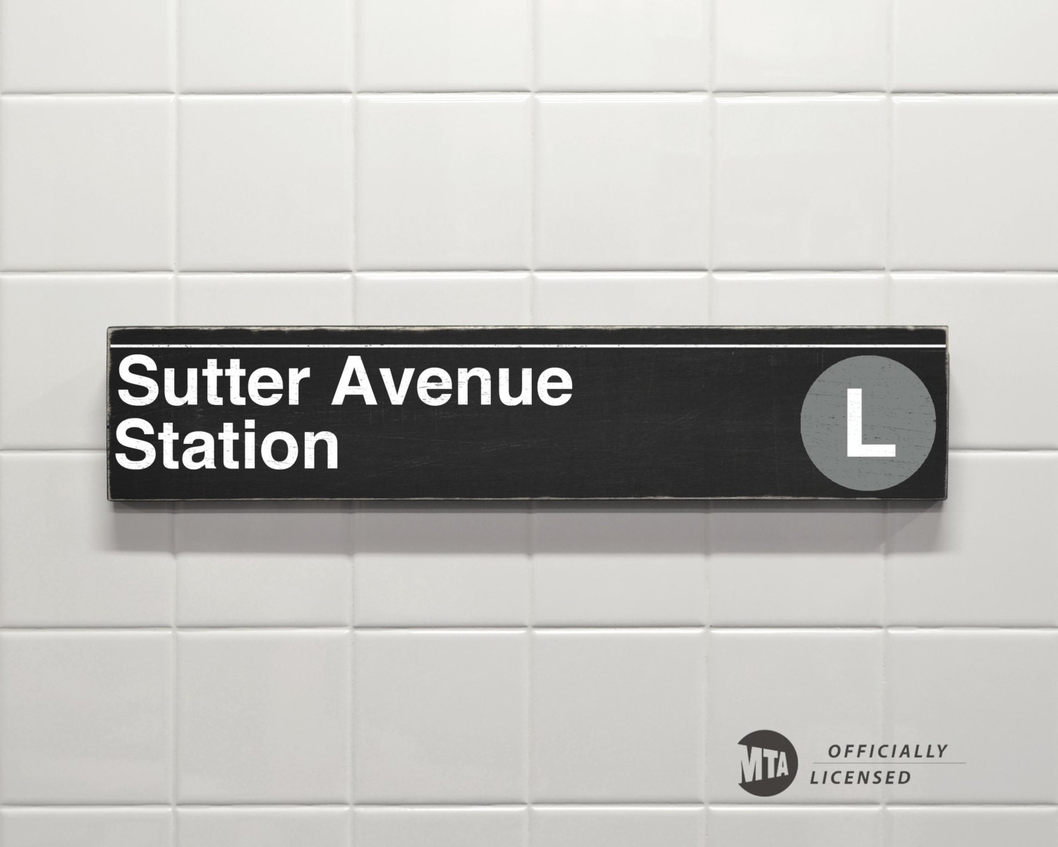 Sutter Avenue Station New York City Subway Sign Wood Sign | Etsy