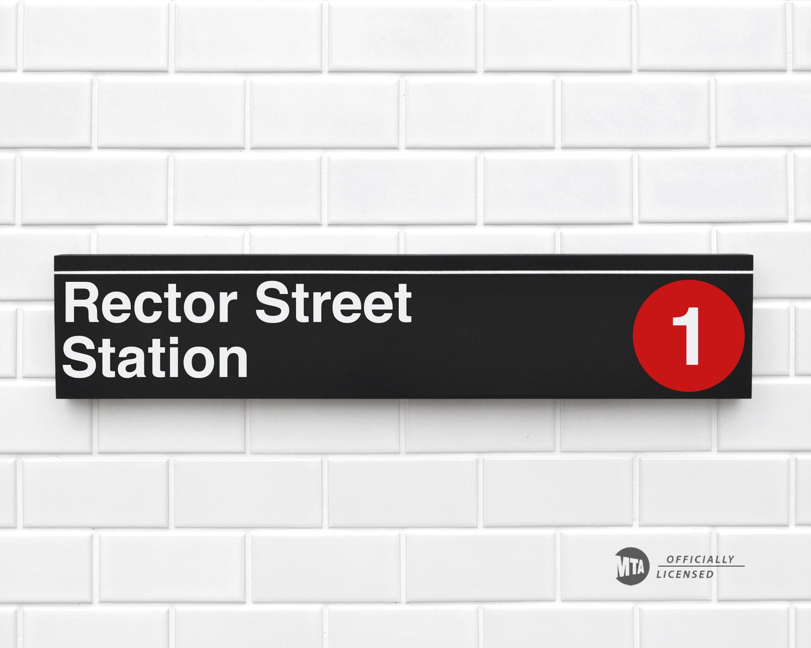 Rector Street Station - New York City Subway Sign - Wood Sign - Etsy