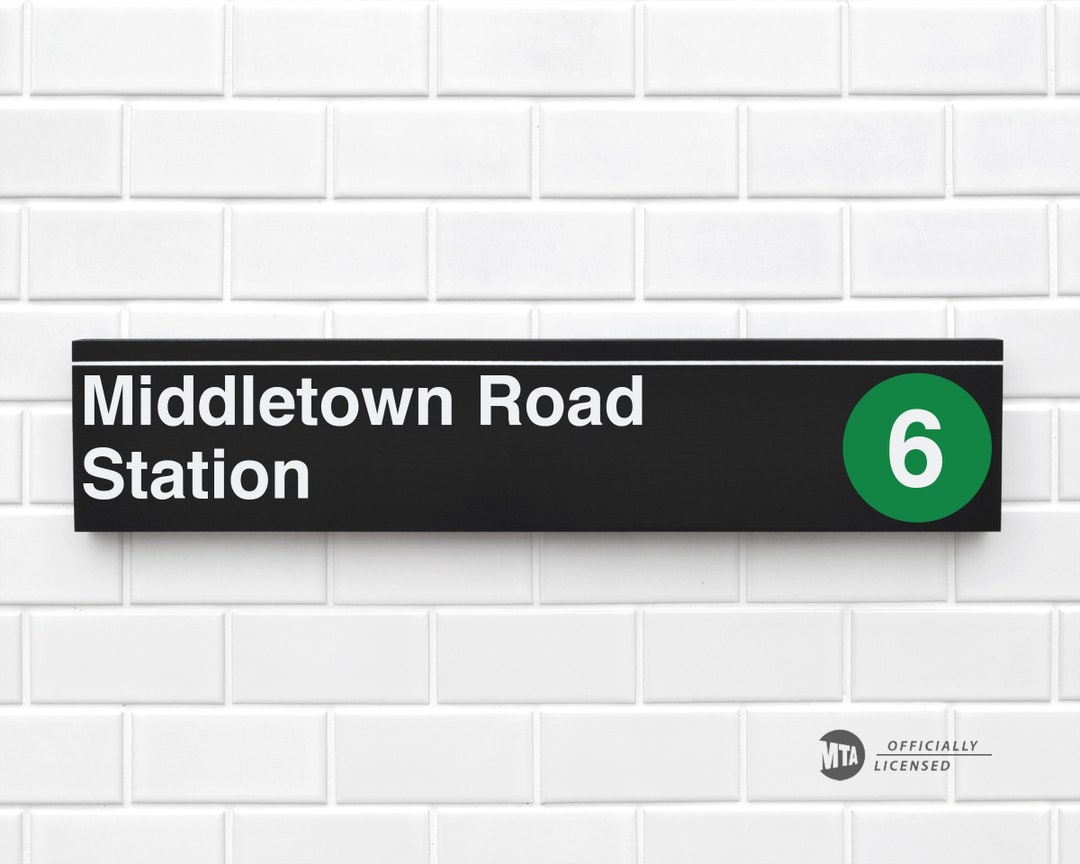 Middletown Road Station - New York City Subway Sign - Wood Sign - Etsy