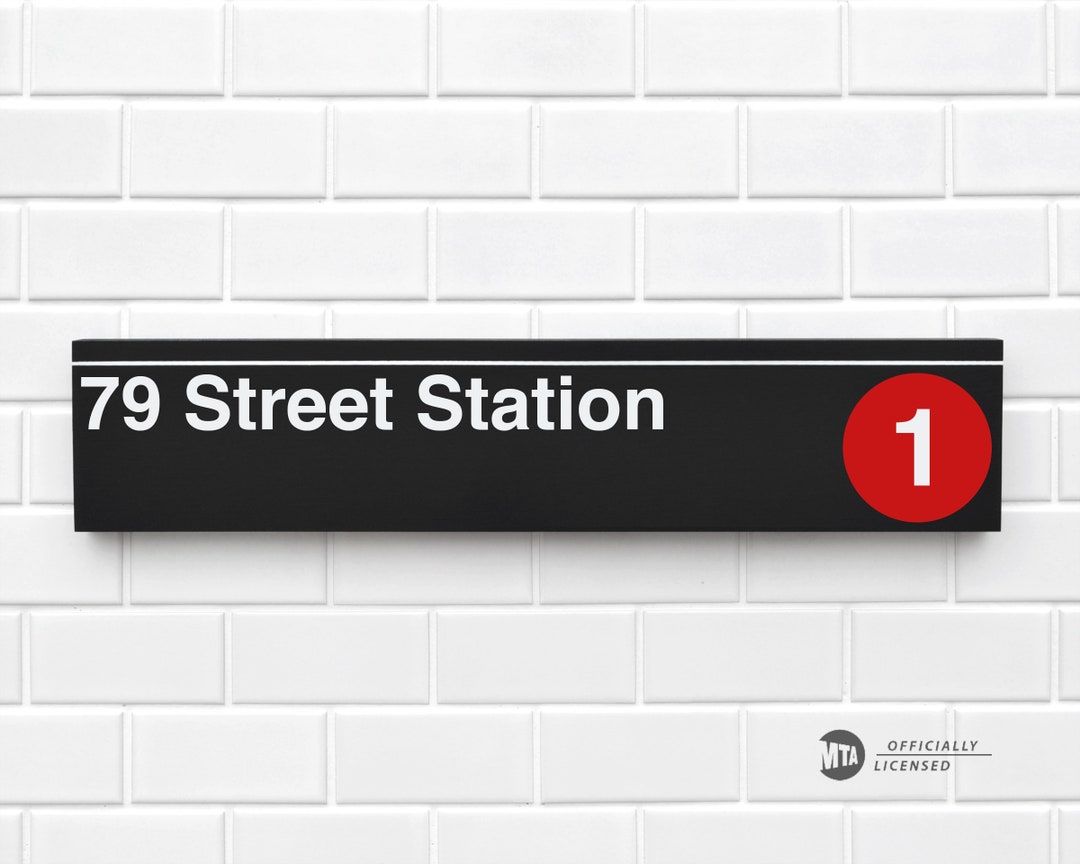 79 Street Station - New York City Subway Sign - Wood Sign - Etsy