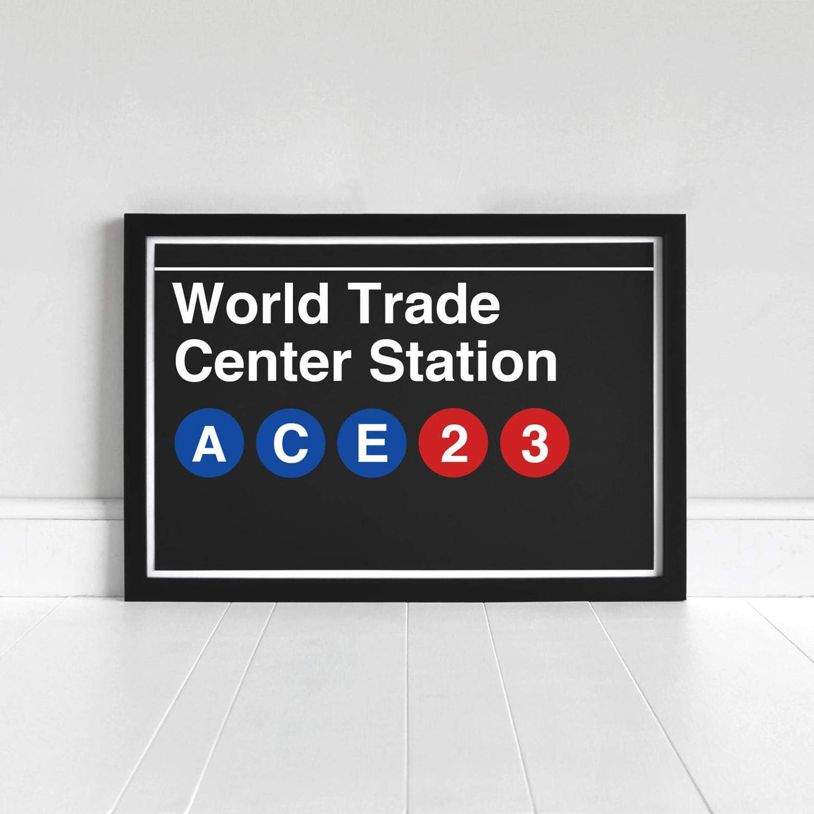 World Trade Center Station New York Subway Sign Art Print | Etsy