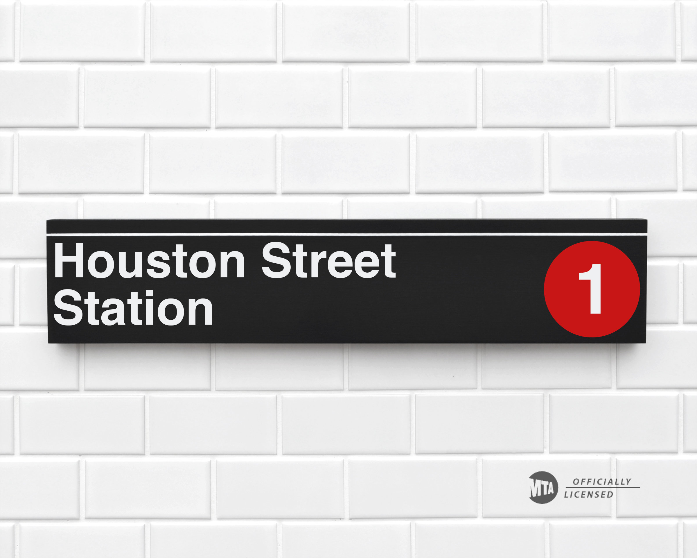 Houston Street Station New York City Subway Sign Wood Sign | Etsy