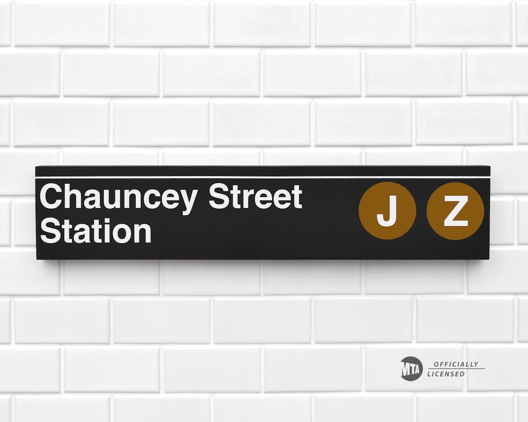 Chauncey Street Station - New York City Subway Sign - Wood Sign - Etsy