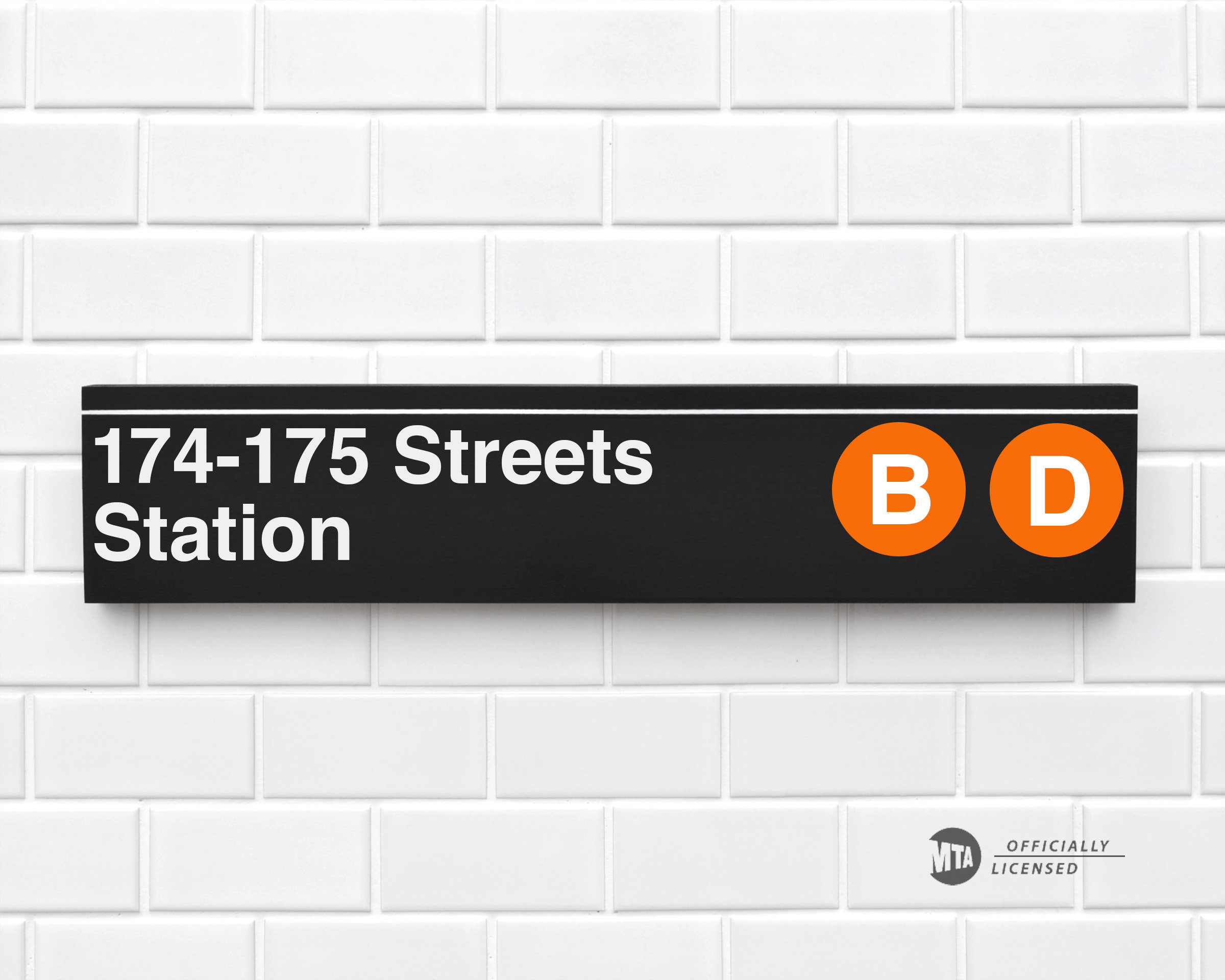 174-175 Streets Station New York City Subway Sign Wood | Etsy
