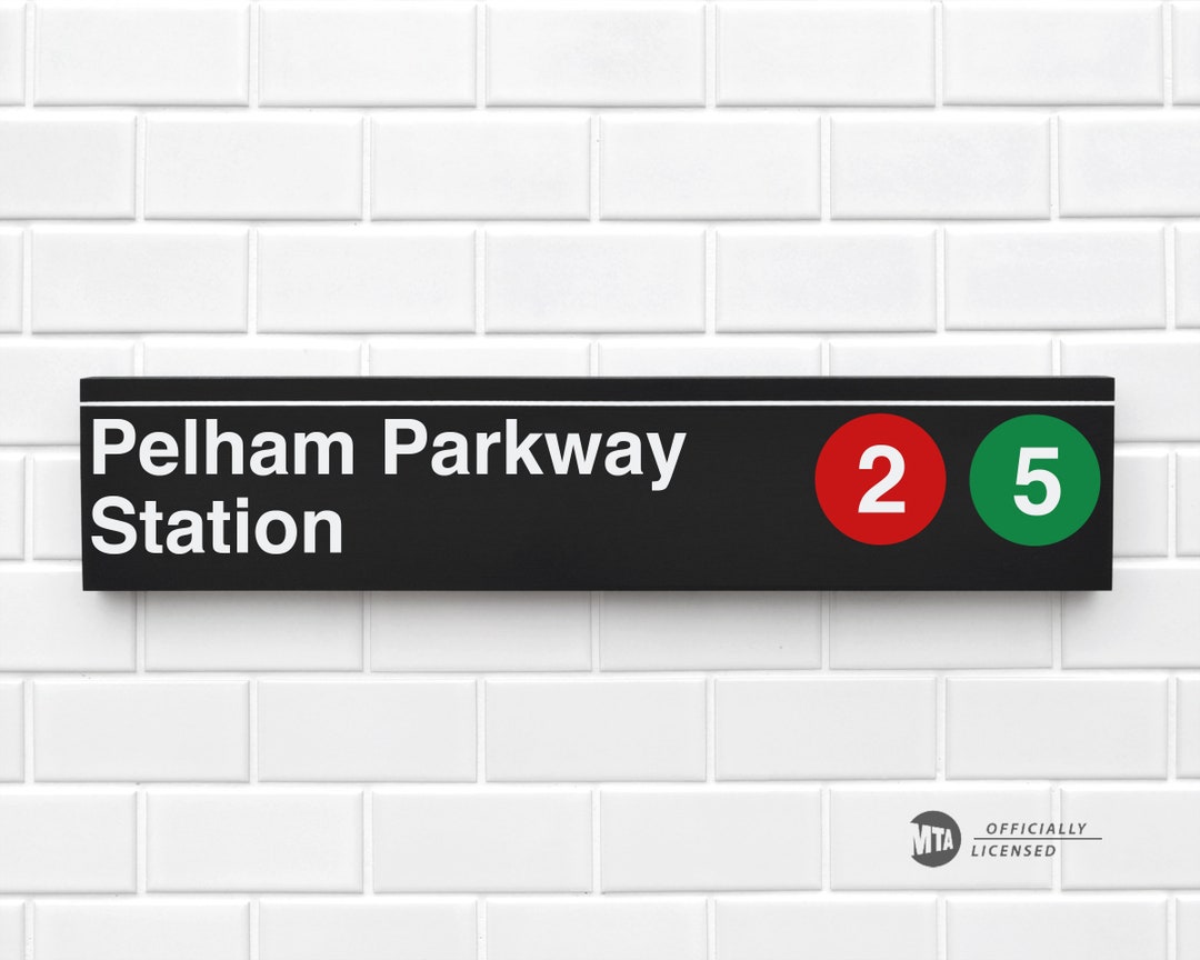 Pelham Parkway Station - New York City Subway Sign - Wood Sign - Etsy