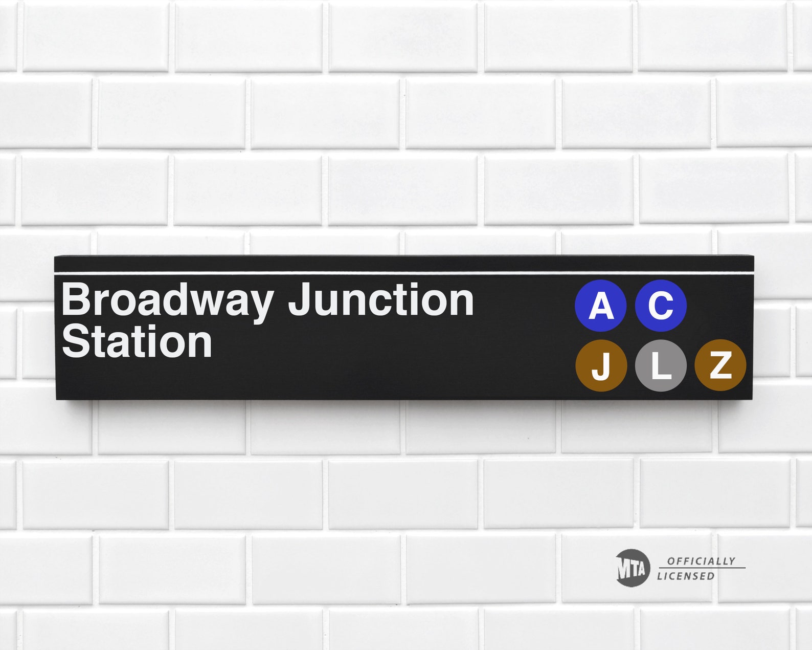 Broadway Junction Station - New York City Subway Sign - Wood Sign - Etsy