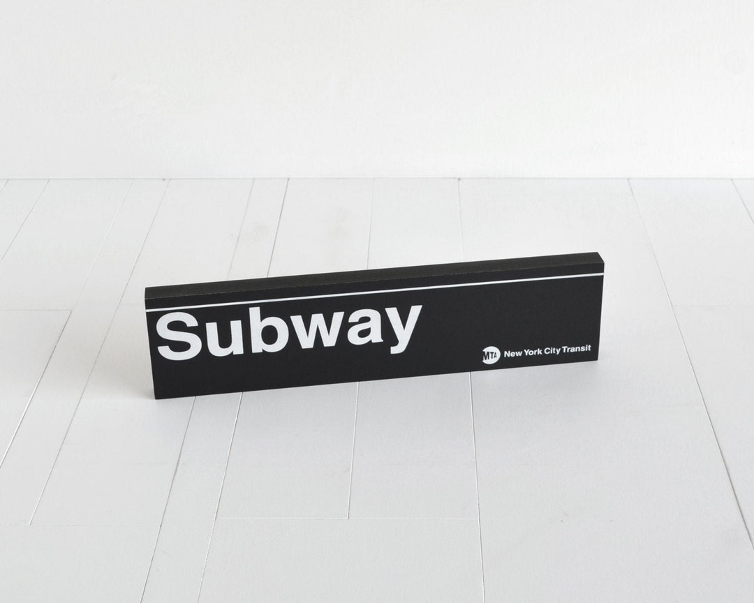 Subway Station Sign - New York City Subway Sign - Wood Sign - Etsy