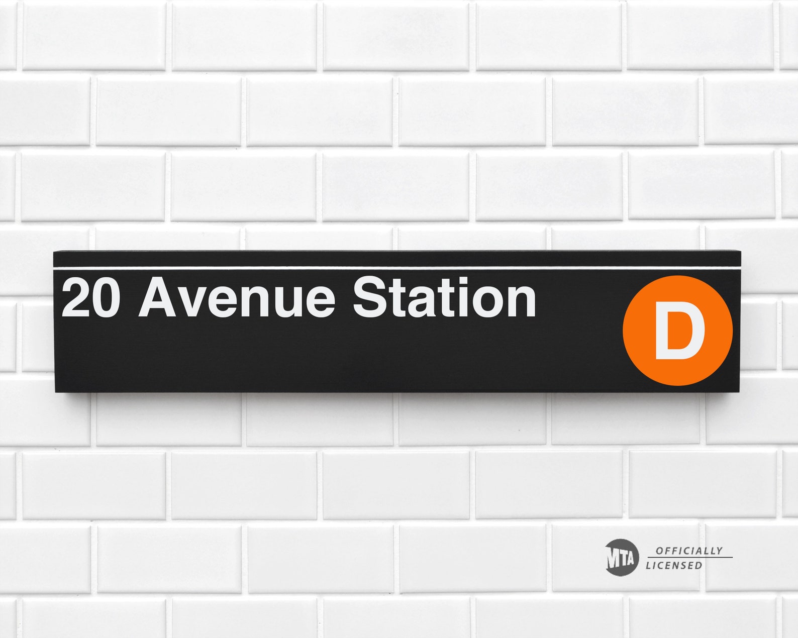 20 Avenue Station New York City Subway Sign Wood Sign | Etsy