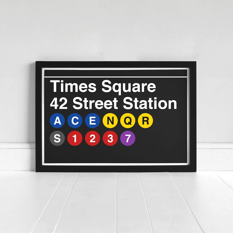 Subway Sign Art - Etsy