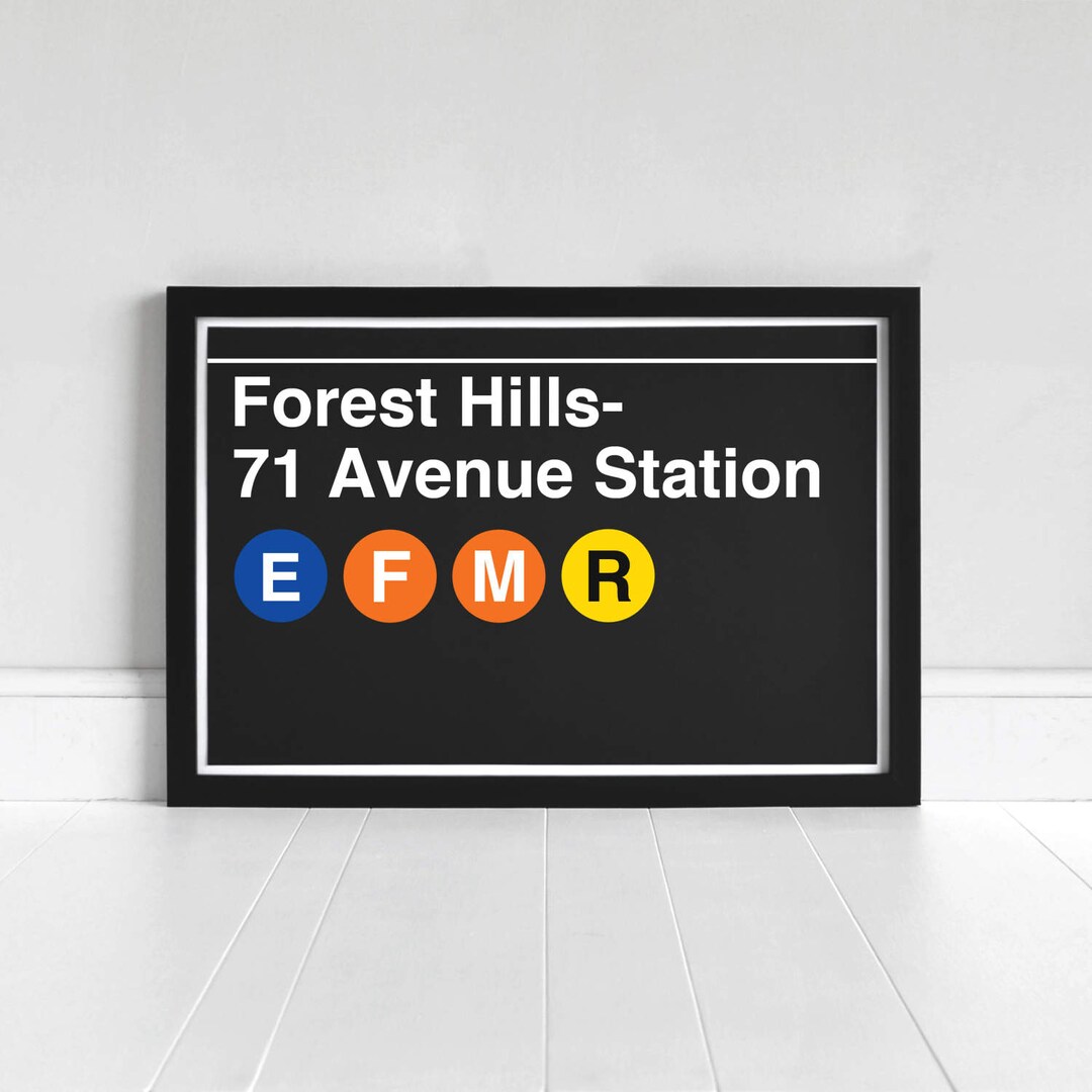 Forest Hills- 71 Avenue Station - New York Subway Sign - Art Print - Etsy