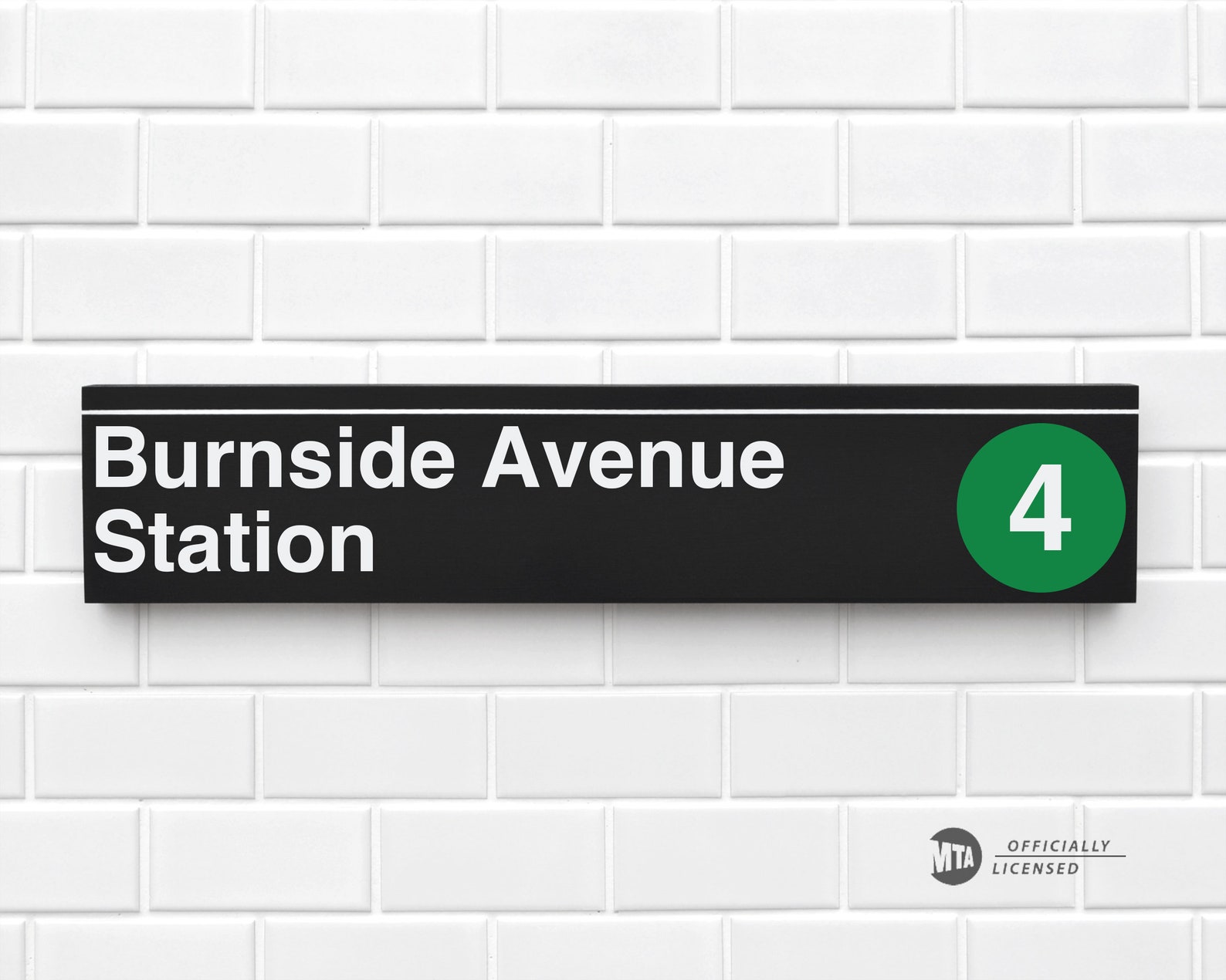 Burnside Avenue Station - New York City Subway Sign - Wood Sign - Etsy