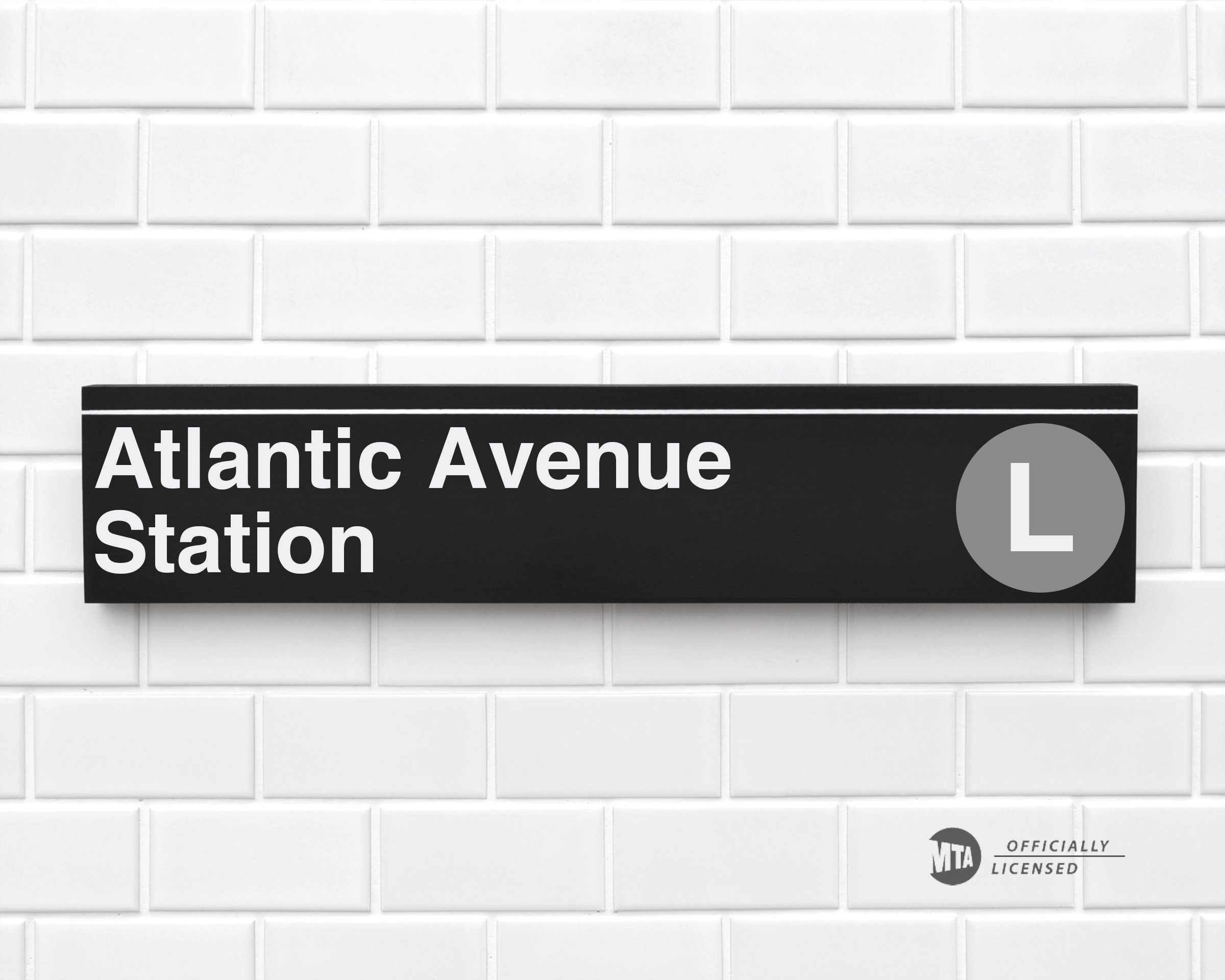 Atlantic Avenue Station New York City Subway Sign Wood | Etsy