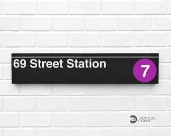 Fulton Street Station New York City Subway Sign Wood Sign | Etsy