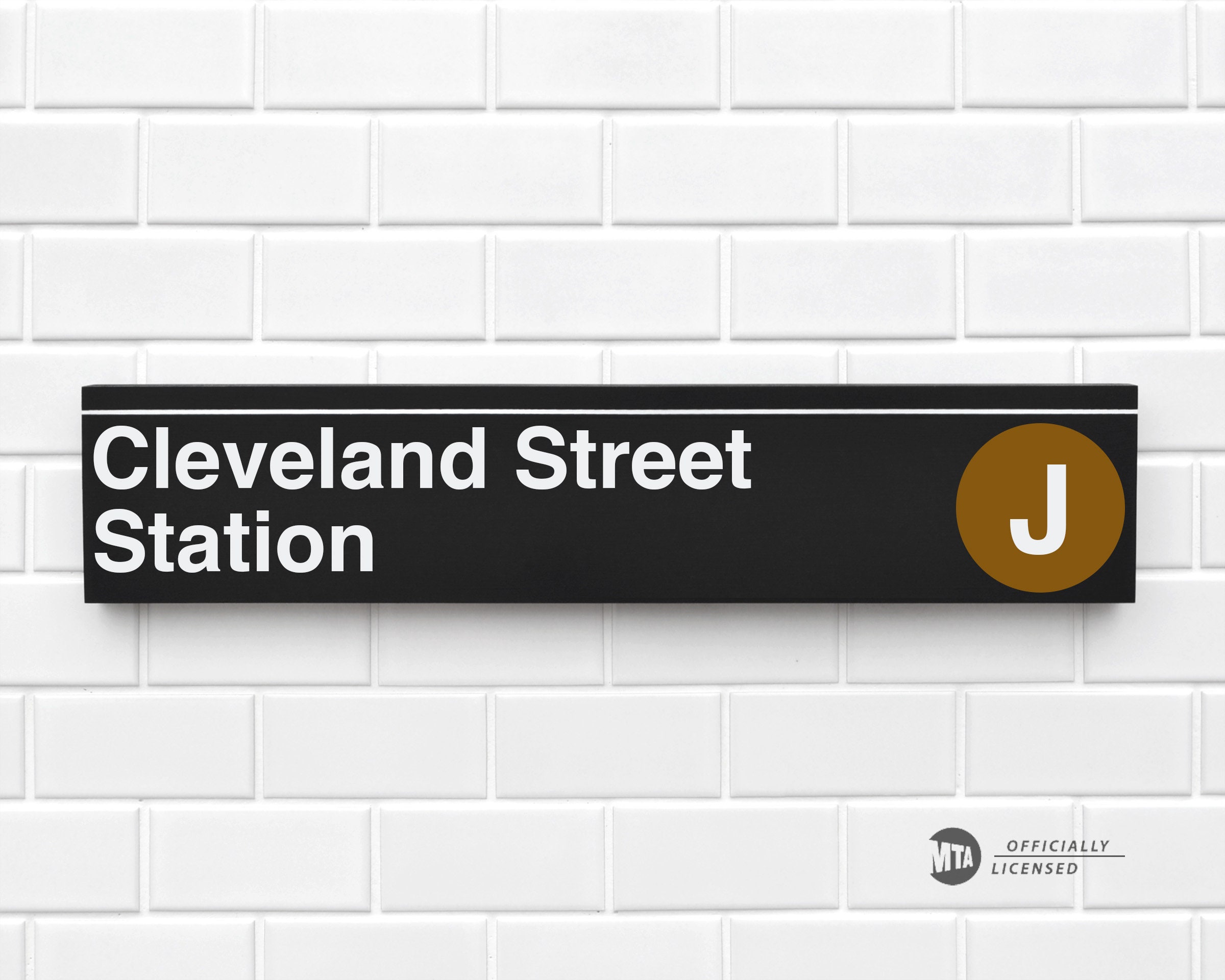 Cleveland Street Station - New York City Subway Sign - Wood Sign - Etsy