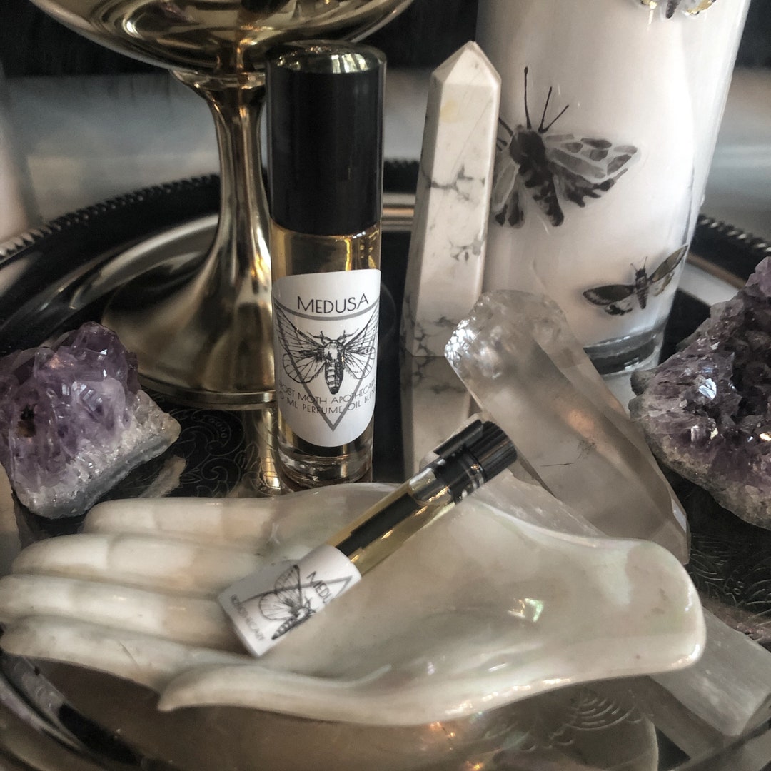MEDUSA Amber & Rose Perfume Oil Blend, Gothic Fragrance Oil, Witchy ...