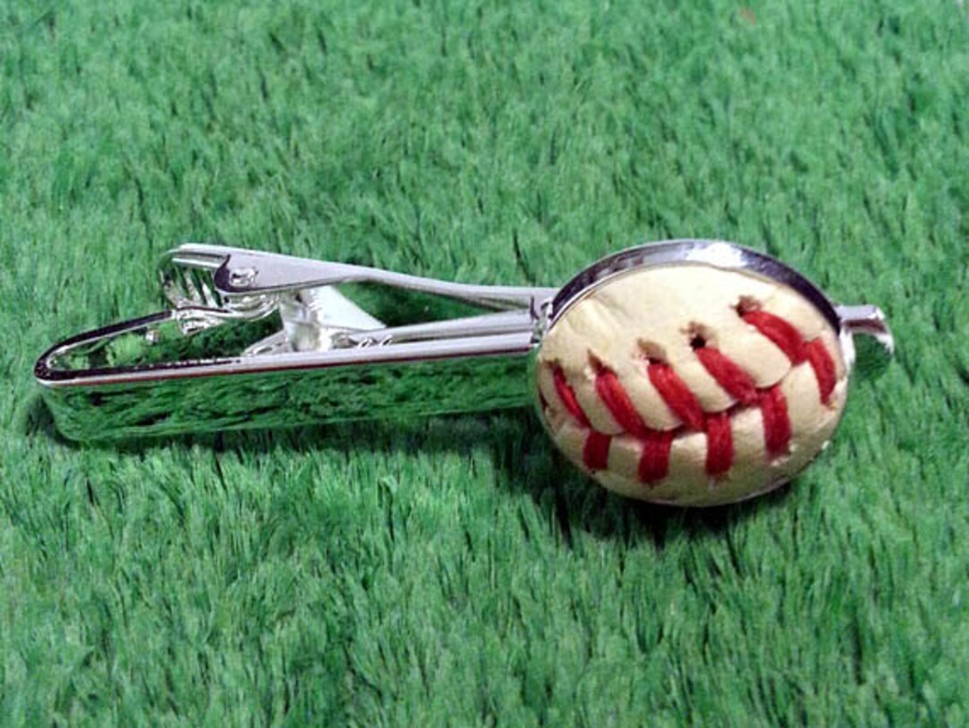 Baseball Tie Bar (tiebar - Tie Clip -tie Tac) Made From a Real Baseball ...