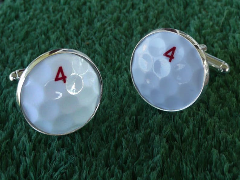 Real No. 1 Golf Ball Cufflinks - Handmade Cuff Links From a Real Golf ...