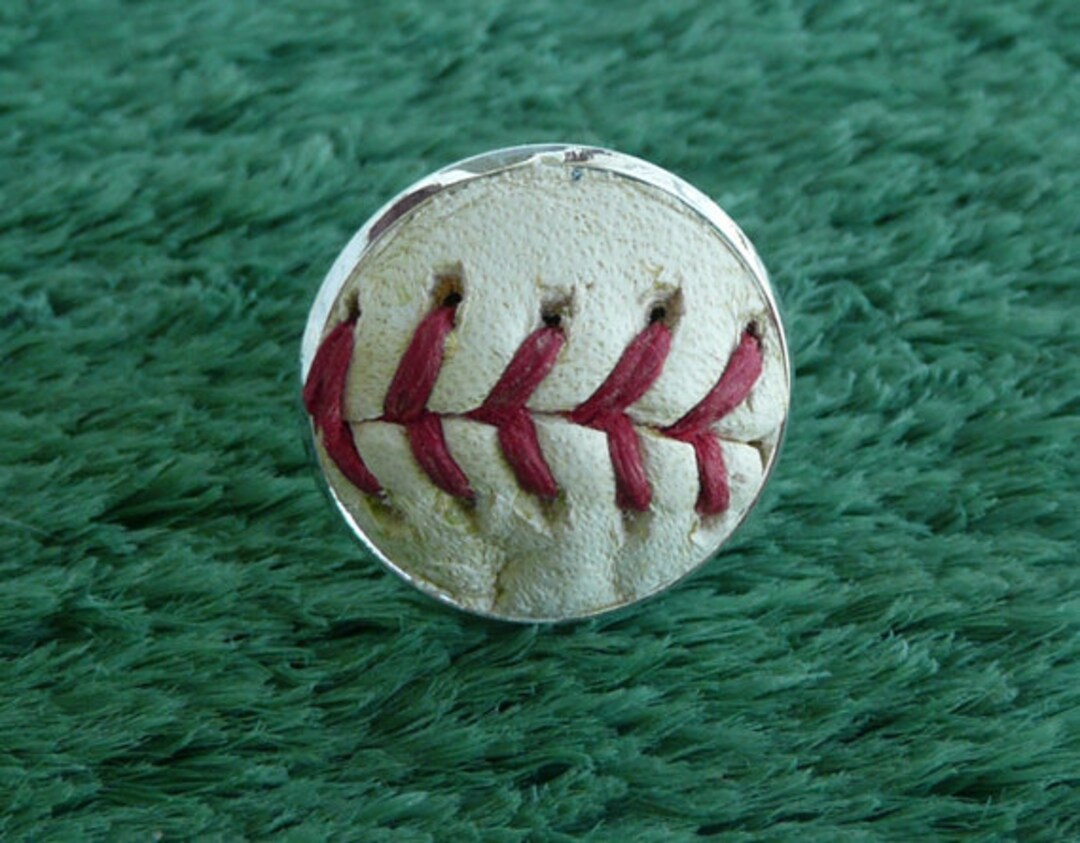 Baseball Ring Made From a Real Baseball - Sale! - Etsy