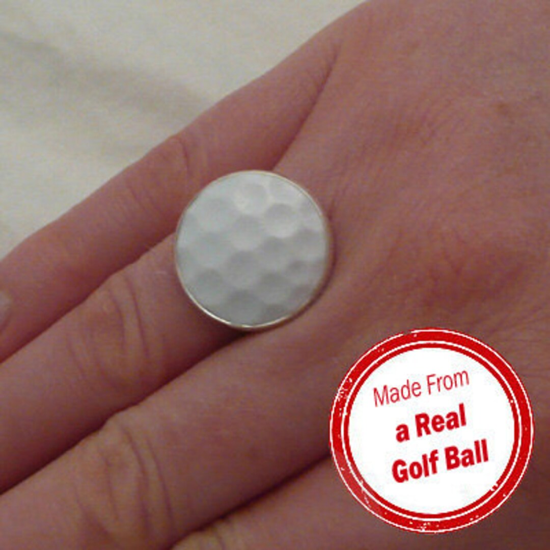 Real Golf Ball Ring - Handmade Ring From a White, Pink, or Yellow Golf ...