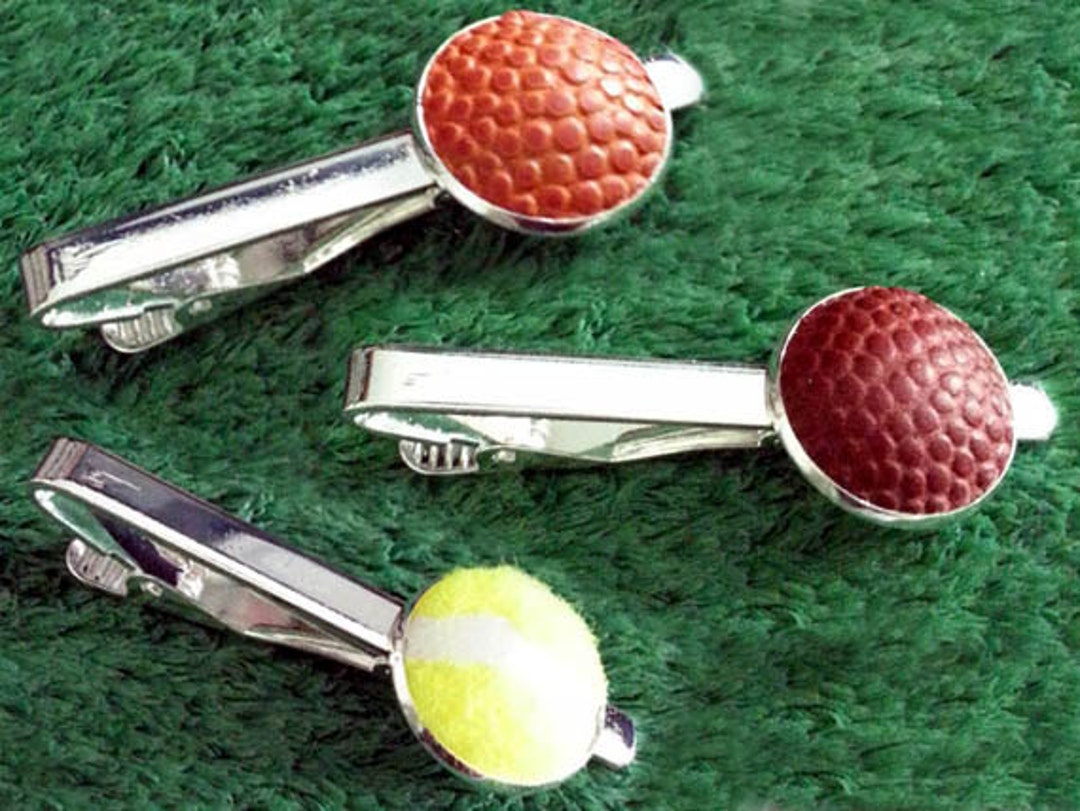 Basketball, Football, or Tennis Ball Tie Bar (tiebar - Tie Clip -tie ...