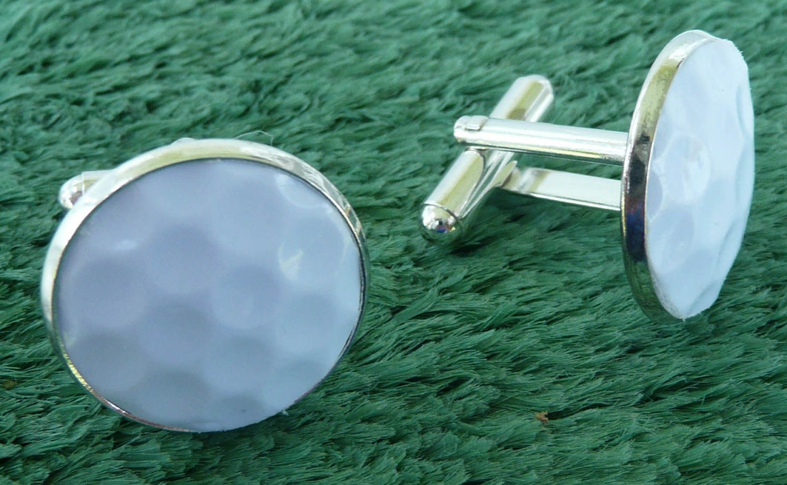 Real Golf Ball Cufflinks - Handmade Cuff Links From a Real Golf Ball ...