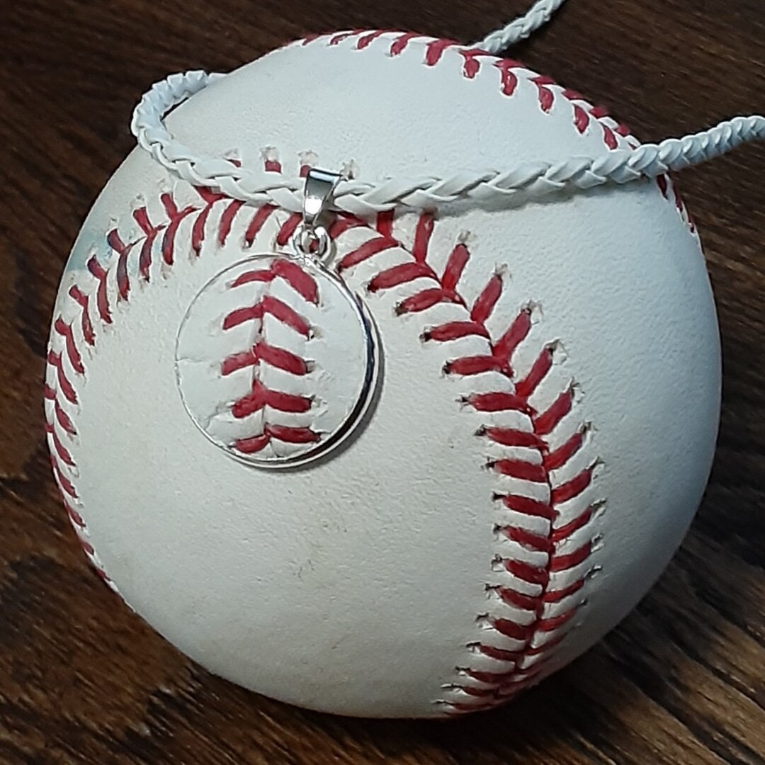 Baseball Necklace Pendant Made From a Real Baseball - Etsy