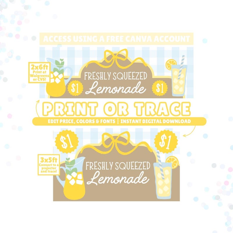 Lemonade Stand Signs - Etsy