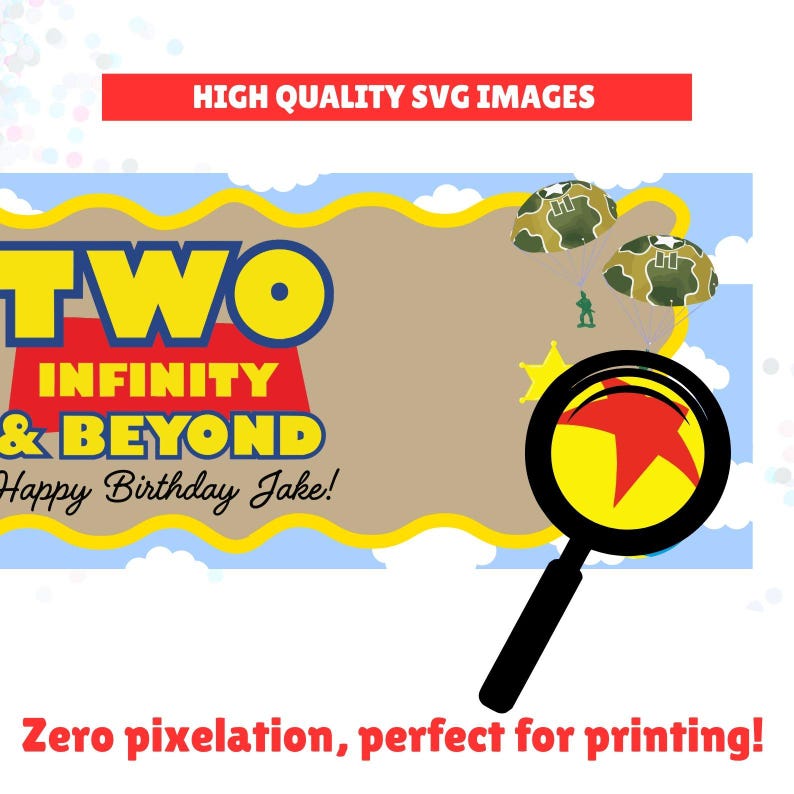 Two Infinity and Beyond Toy Story Inspired Birthday Customizable ...