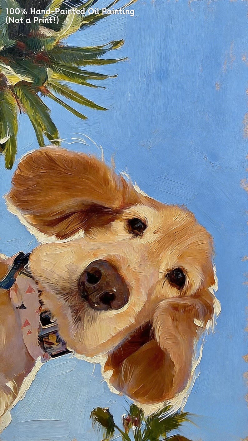 Pet Memorial Portrait From Photo, Personalized Dog Memorial Gift ...