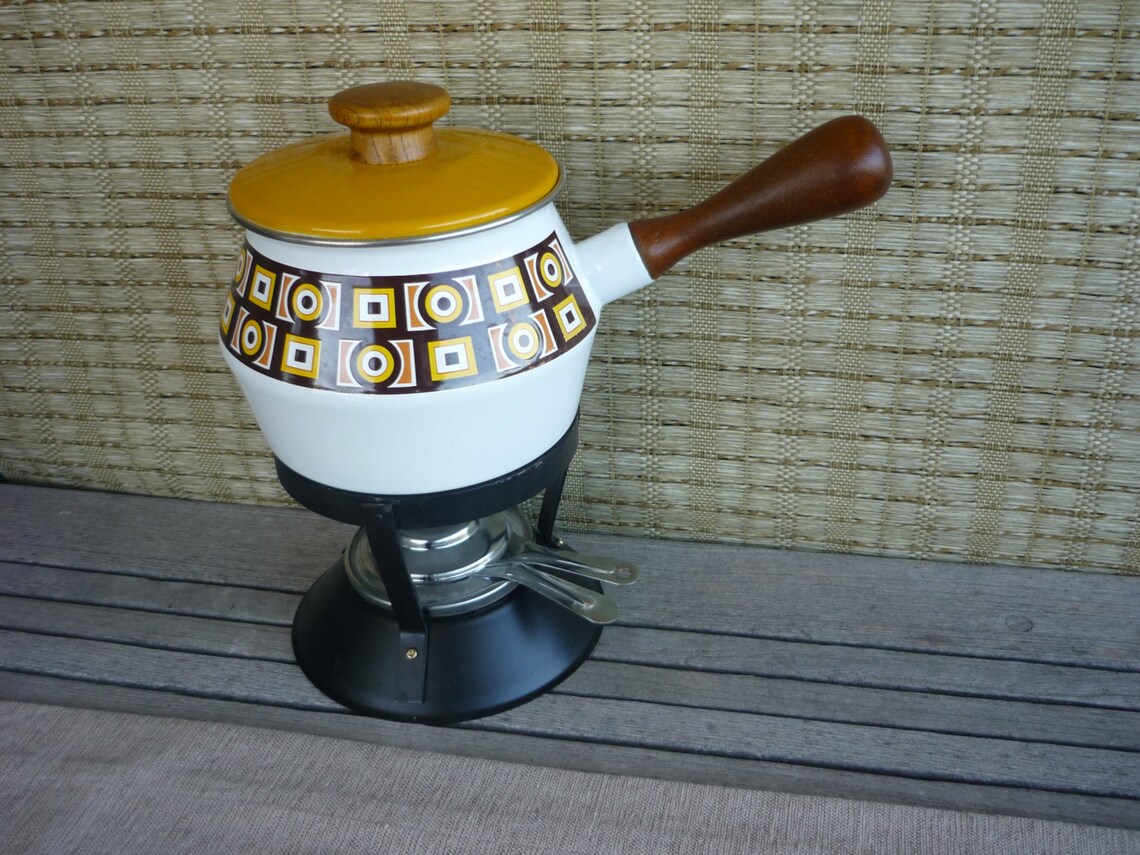 Vintage Fondue Set Mid Century Fondue Pot Retro - Etsy